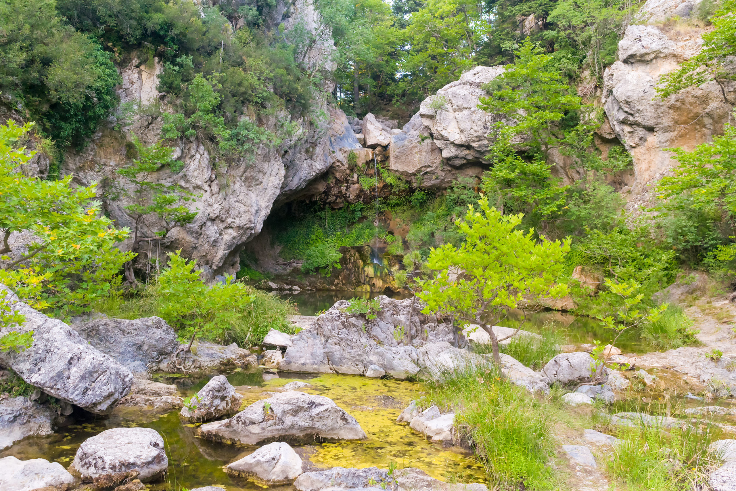 Visit Drimona Waterfall on Evia