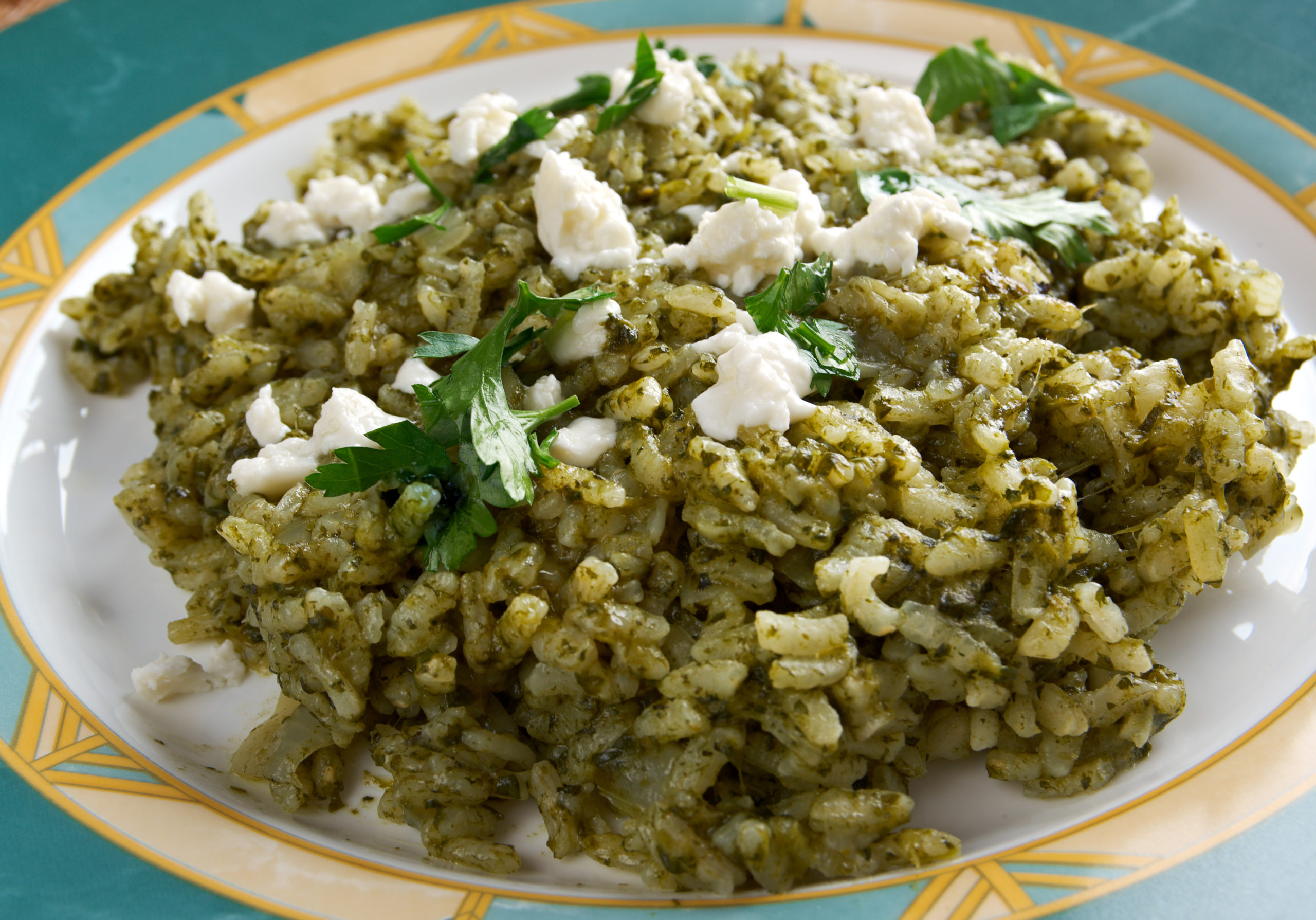Recipe for Greek Style Spinach Rice