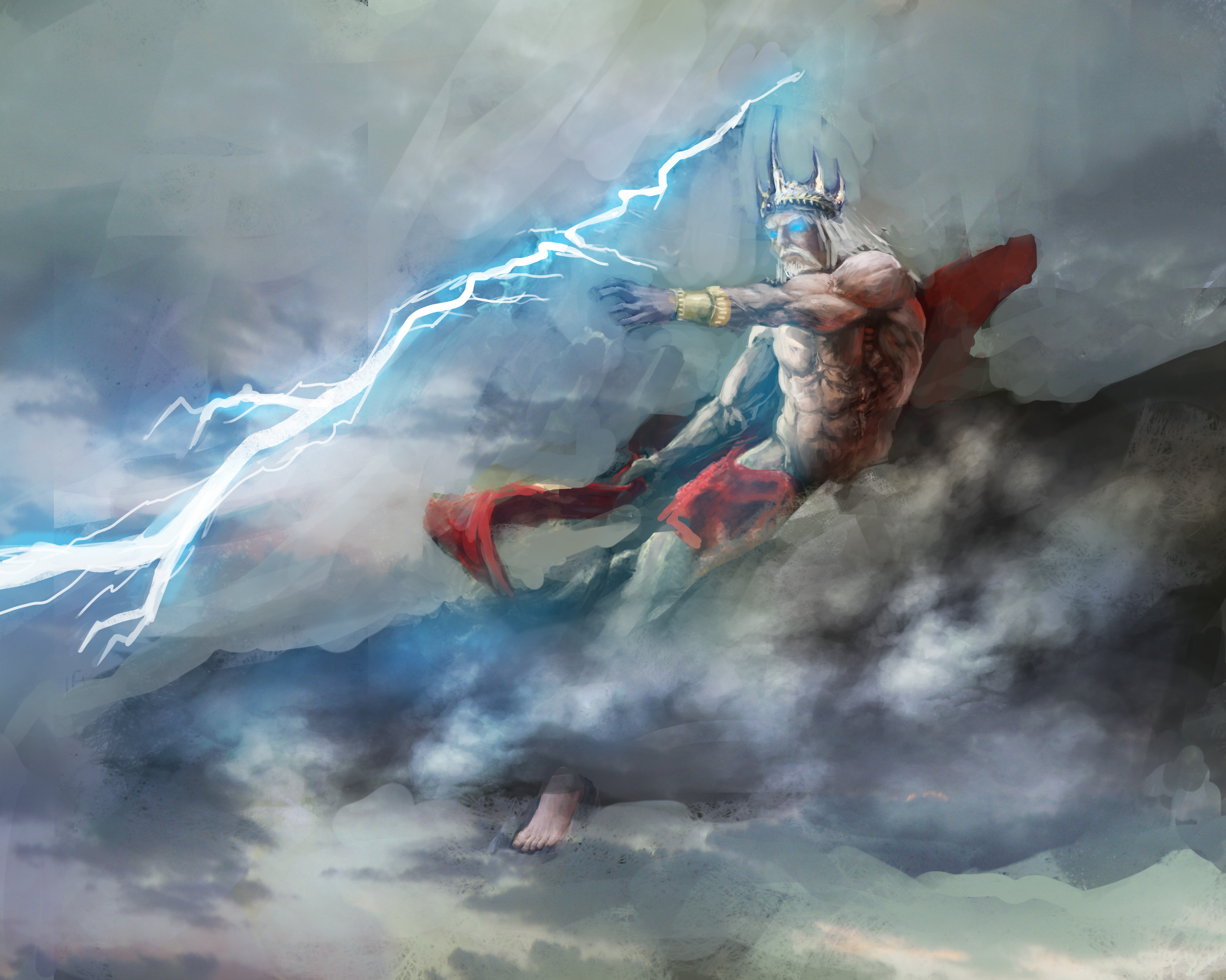 Kronos And Zeus Battle For Control Of The Universe