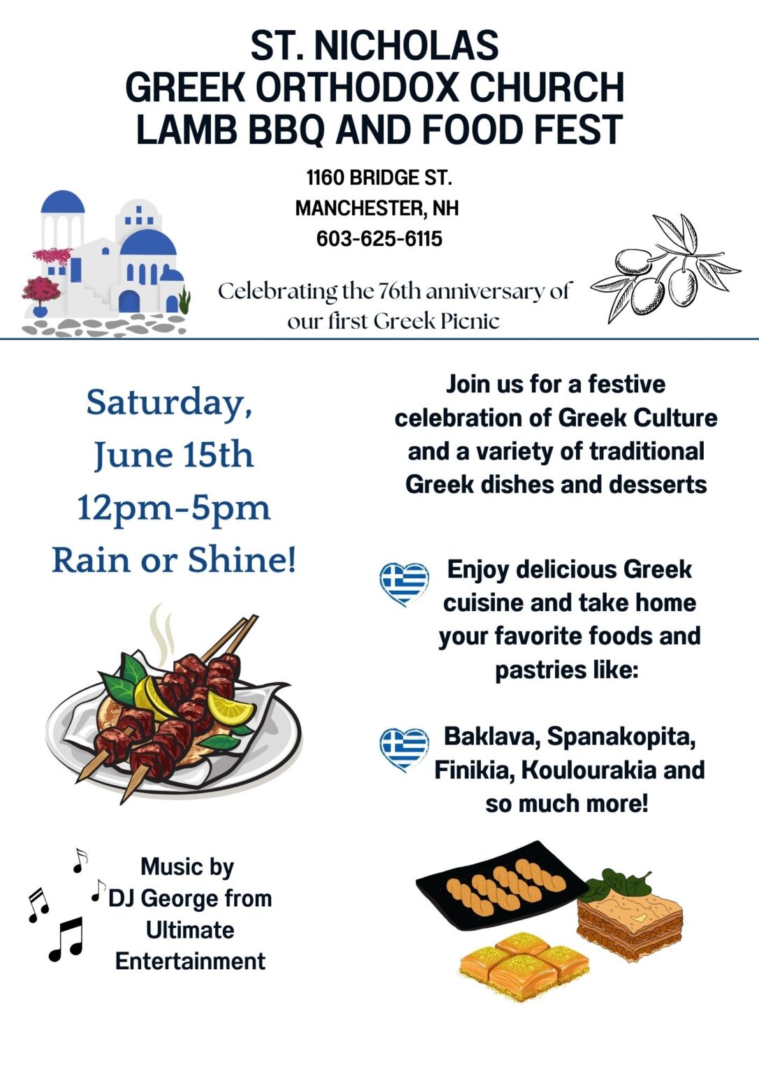 Food Festival at St. Nicholas Greek Church Manchester NH