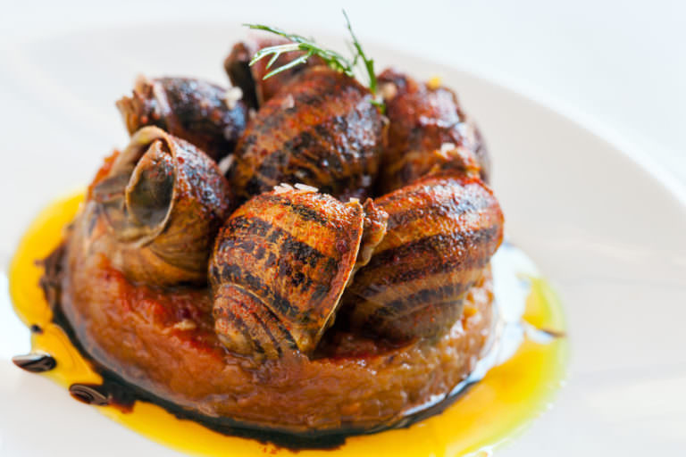 Recipe for Karyvolia - Greek Style Braised Snails