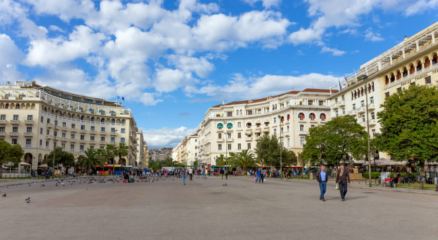 Spend Time in Aristotle Square in Thessaloniki