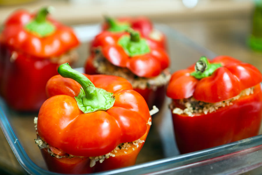 Recipe for Greek Style Stuffed Vegetables