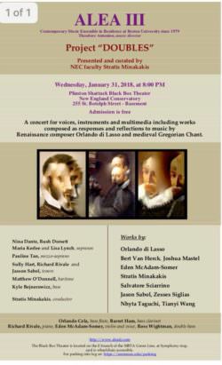 Project Doubles ALEA Concert in Boston MA