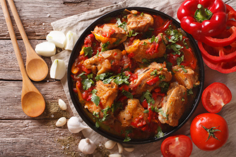 Recipe for Greek Style Chicken With Peppers