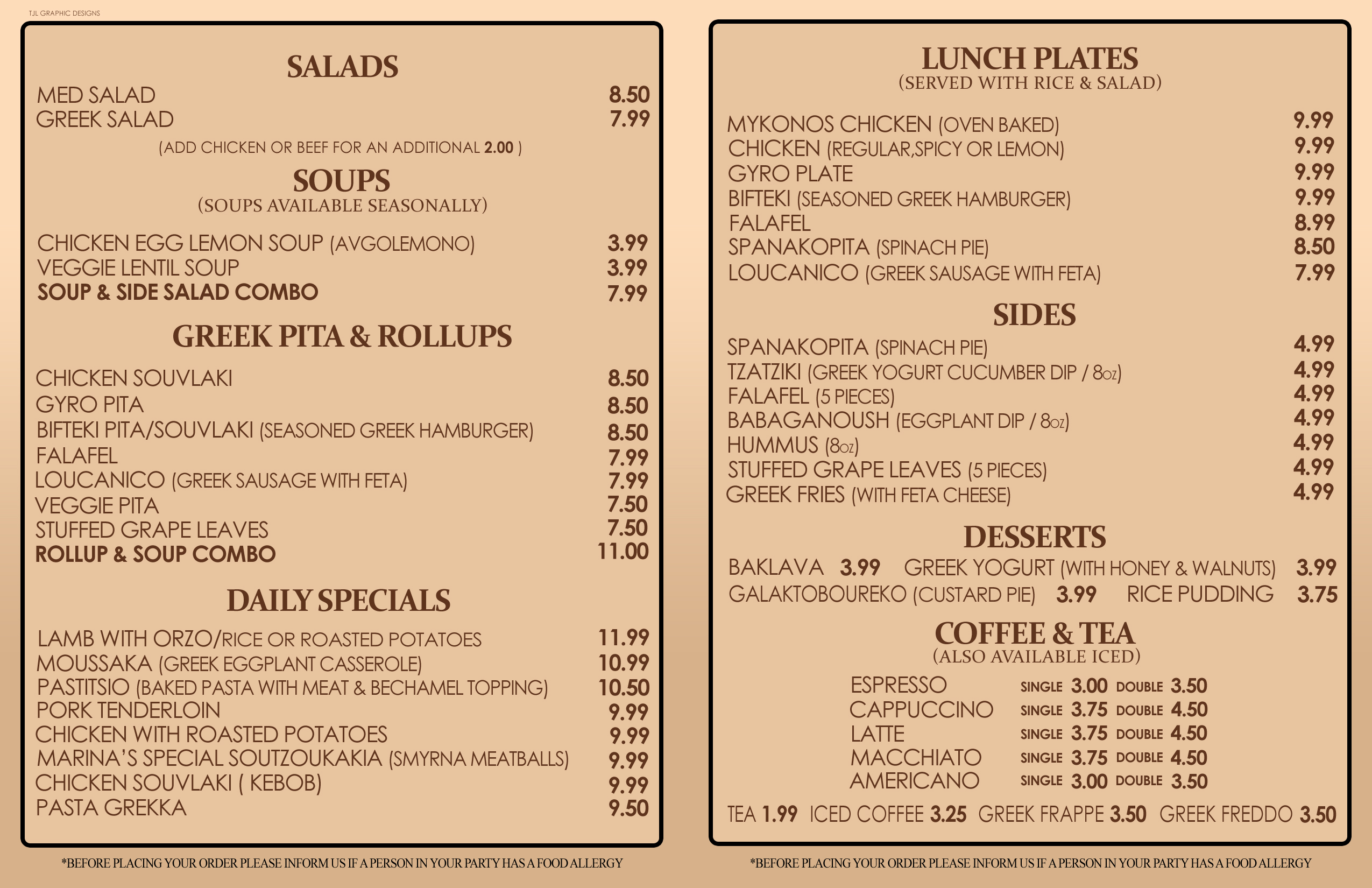 Cafe Med: Greek and Mediterranean Restaurant Boston MA