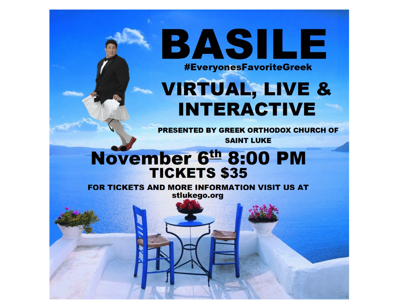 Basile Live Virtual Greek Comedy Event