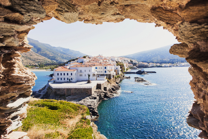 Tour Faneromenis Castle in Andros, Greece