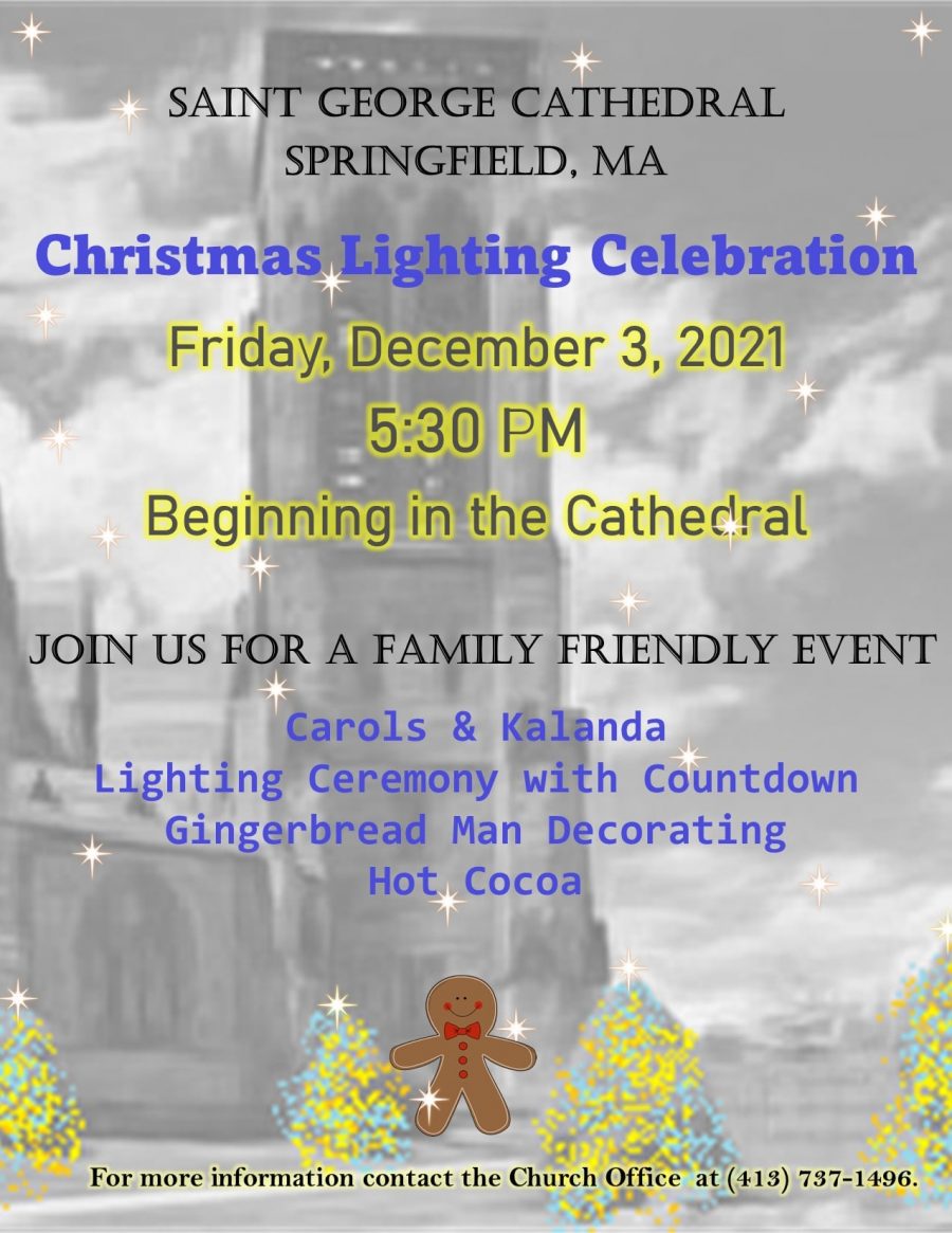 Christmas Lighting Celebration at St. George Cathedral Springfield MA