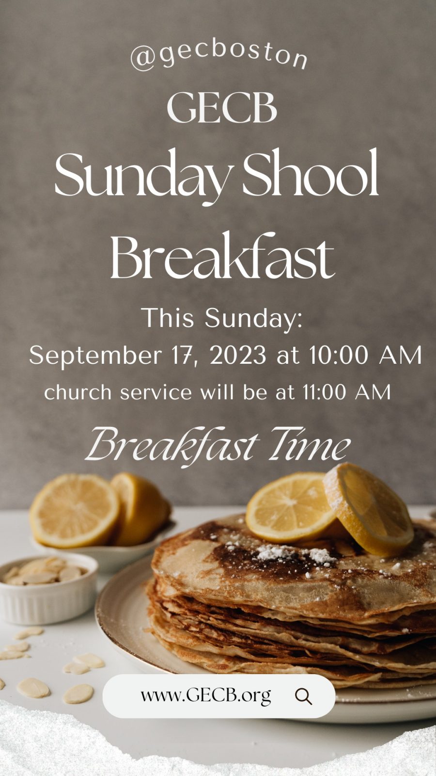 Sunday School Breakfast at Greek Evangelical Church of Boston