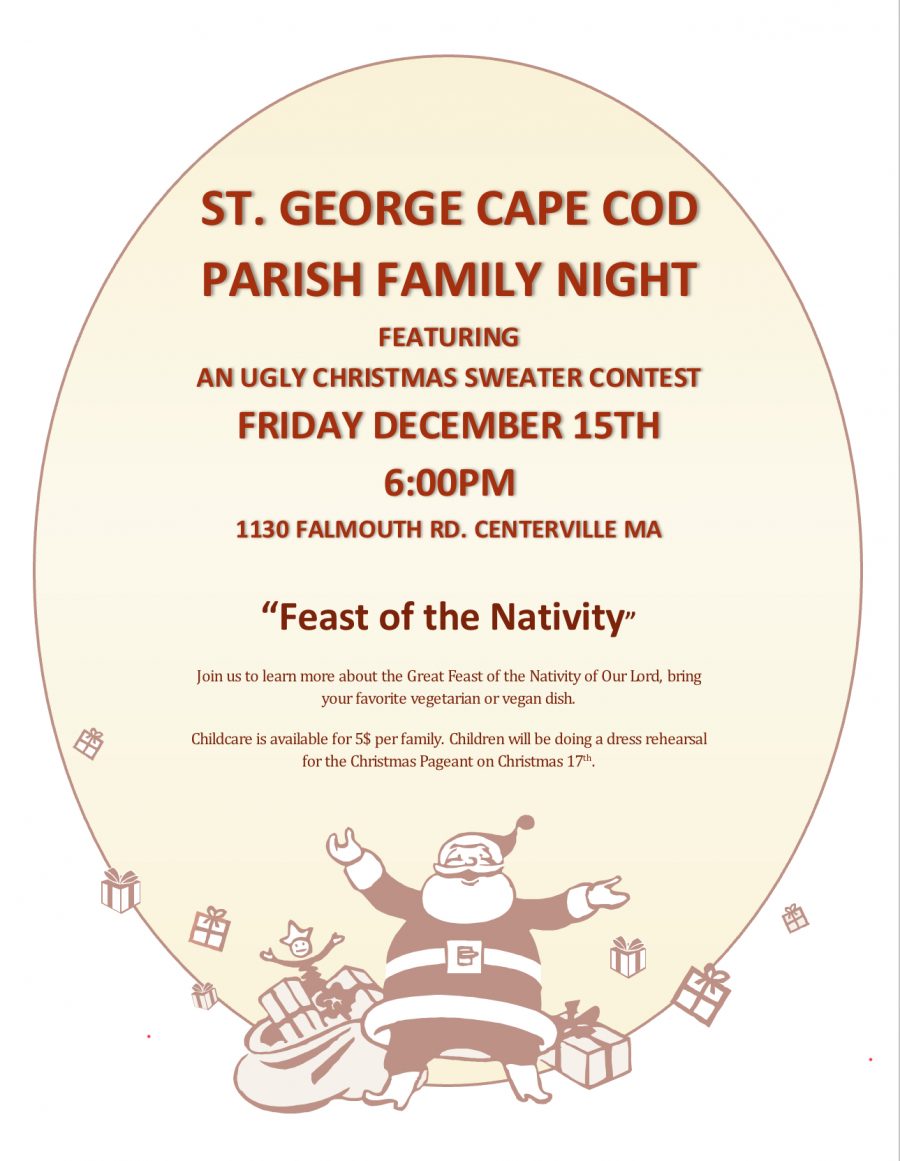 Parish Family Night at St. George Greek Church of Cape Cod