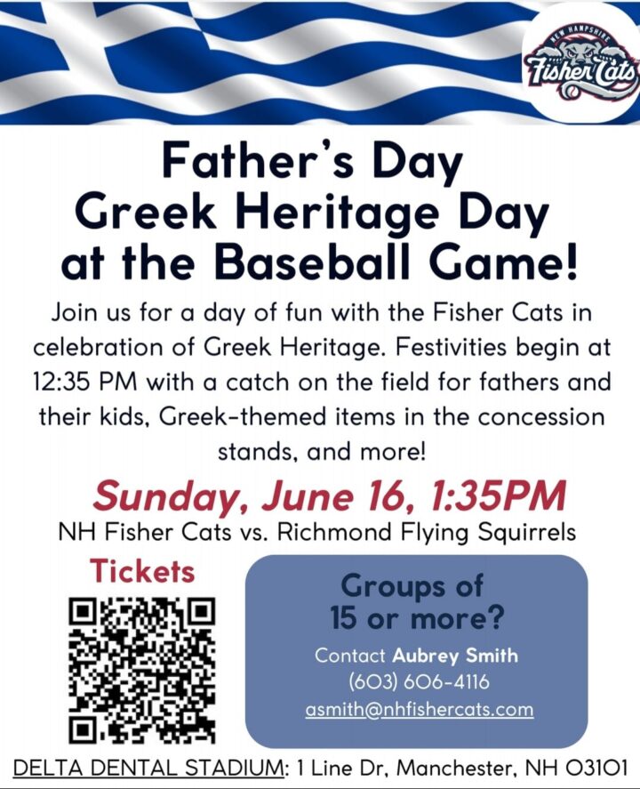 Greek Heritage Day Baseball Game in Manchester NH